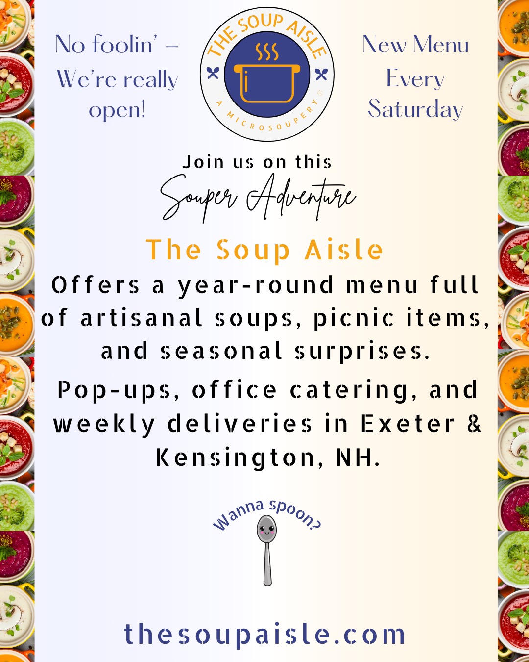The Soup Aisle Opens Delivery This Week! – The Soup Aisle